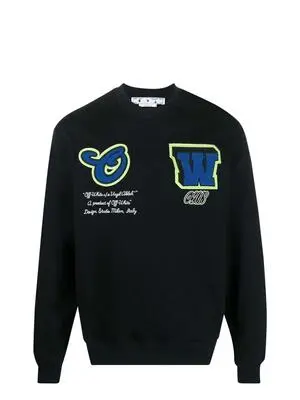 Off-White Varsity Patch Sweatshirt - Black
