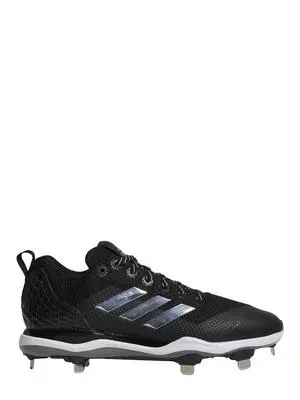Adidas Power Alley 5 Silver Cleats - Black