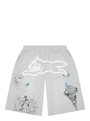 ICECREAM Milk Shake Terry Shorts - Grey