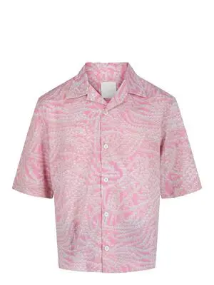 Givenchy Pearl Print Hawaiian Shirt - Pink