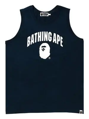 A BATHING APE Graphic Tank Top - Blue