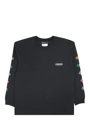 PURPLE BRAND Textured Jersey Long-sleeve Tee - Black