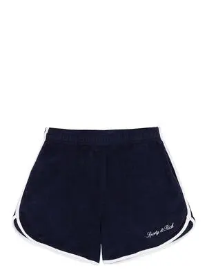 SPORTY & RICH Sporty & Rich Terry Shorts With Logo Detail