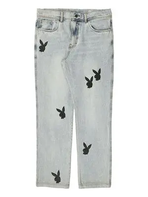 PLEASURES Bunny Applique Denim - Blue