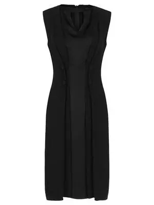 Givenchy Sleeveless Midi Coat Dress - Black