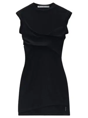 Alexander Wang Twisted Bust Mini Dress - Black