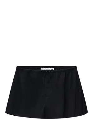 Alexander Wang Mid-rise Pleated Short - Black