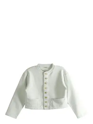 Auralee Smooth Soft Cardigan - Blue