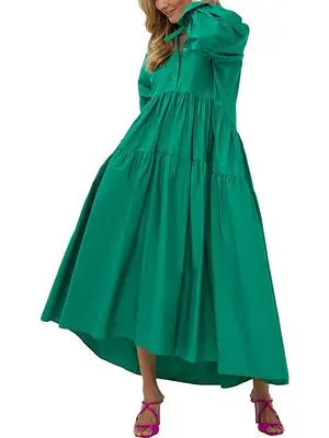 MARIELLE STOKKELAAR Charlotte Maxi Dress - Green