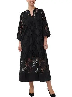 MARIELLE STOKKELAAR Luana Lace Midi Dress - Black