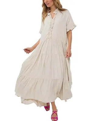 MARIELLE STOKKELAAR Igone Midi Dress - Beige