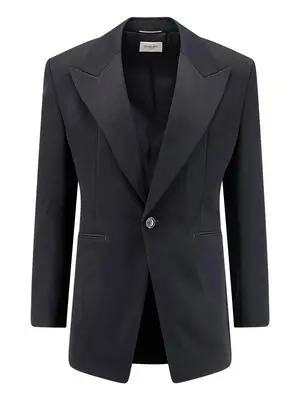 SAINT LAURENT Singlebreasted Certified Wool Blazer