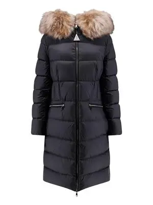 MONCLER Moncler Boedic Long Down Jacket With Fur Detail