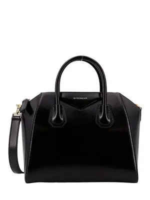 Givenchy Antigona Small Leather Top Handle Bag - Black