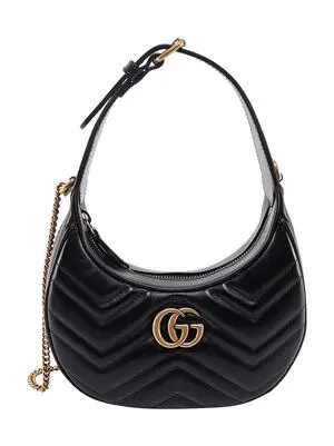Gucci Gg Marmont Quilted Leather Shoulder Bag - Black