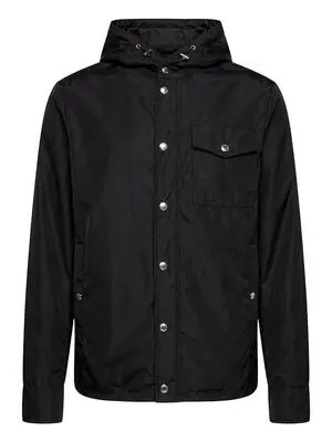 Moncler Recycled Nylon Hooded Jacket - Black