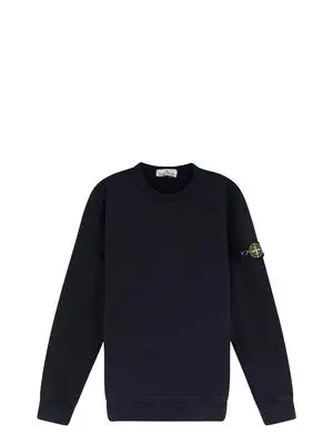 Stone Island Organic Cotton Sweatshirt - Black
