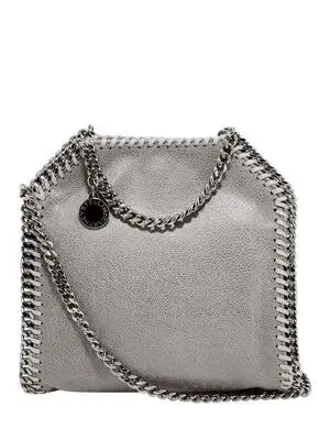 Stella McCartney STELLA MCCARTNEY Falabella Tiny Shaggy Deer Bag Grey