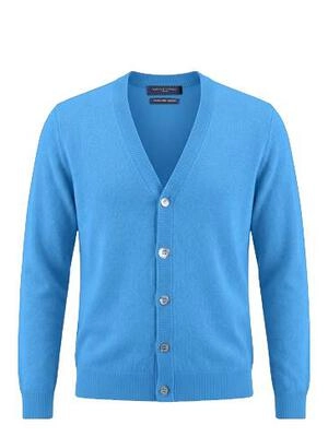 DANIELE FIESOLI Danielle Fiesoli Merino Wool Cardigan - Blue