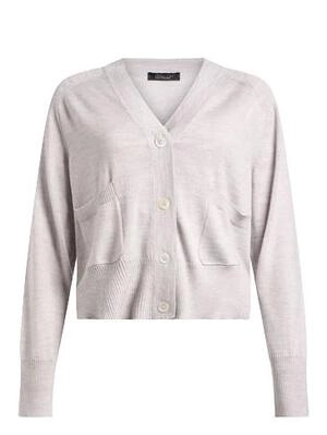 ARAGONA Merino Wool Cardigan - Lime Green