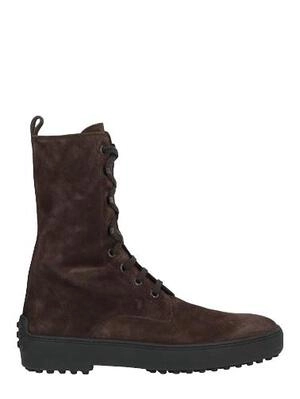 TOD'S Lace-up Suede Ankle Boots - Brown