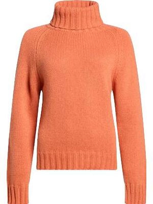 ARAGONA Cashmere Turtleneck - Orange