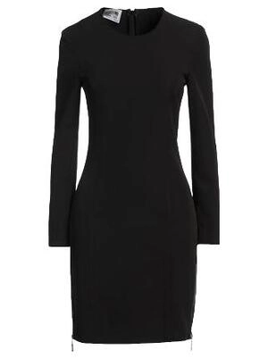 Moschino Long Sleeve Crewneck Mini Dress - Black