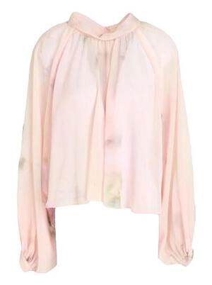 Max & Co. Floral Print Georgette Blouse - Pink
