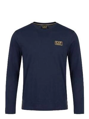 EA7 T-shirt Midnight Size Cotton - Blue