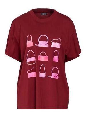 Jacquemus Cotton T-shirt With Graphic Print - Brick