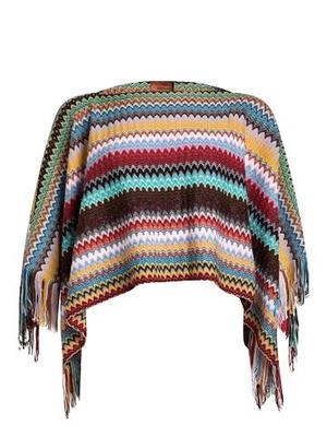 MISSONI MISSONI Cape In Azure Wool And Viscose