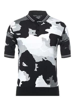 DOLCE & GABBANA Man Polo Shirt Black Size 34 Silk, Polyamide, Polyurethane