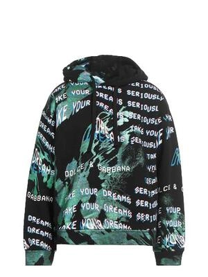 Dolce & Gabbana Printed Cotton And Polyester Blend Hoodie - Black