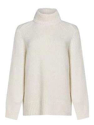Dorothee Schumacher Wool Blend Turtleneck Sweater - White