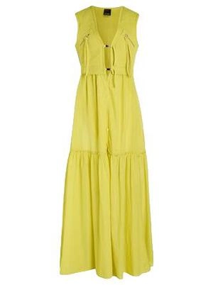 Pinko Cotton Maxi Dress - Yellow