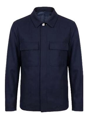 LARDINI Shirt Size Wool, Cashmere - Navy