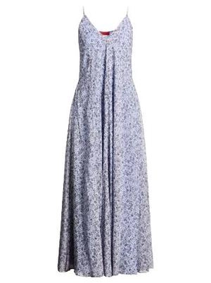 Max & Co. Floral Print Georgette Maxi Dress - Purple