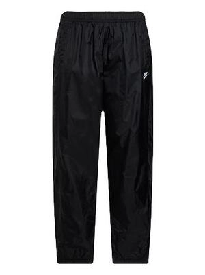 Nike Techno Fabric Drawstring Waist Pants - Black
