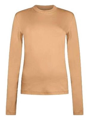 Fabiana Filippi Long Sleeve Crewneck T-shirt - Beige