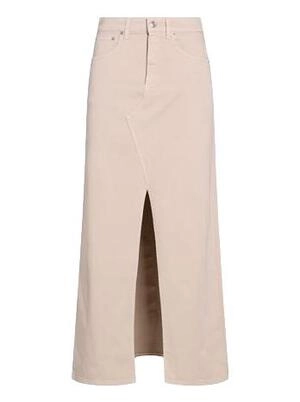 DEPARTMENT 5 Denim Cotton Elastane Skirt - Beige