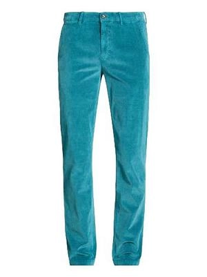 MOORER Corduroy Cotton Cashmere Stretch Trousers - Deep Teal