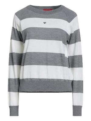 Max & Co. Virgin Wool Striped Sweater - Grey