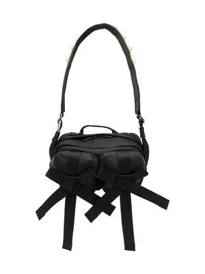 Simone Rocha Classic Bow Cross Body Bag - Black/pearl