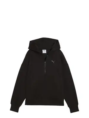 PUMA Essentials Half-zip Fleece Hoodie - Black