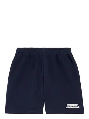 BALENCIAGA Balenciaga Masking Tape Regular Fit Shorts In Navy