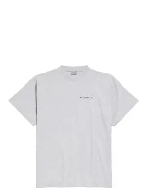 Balenciaga Back Gradient Oversized T-shirt - Grey