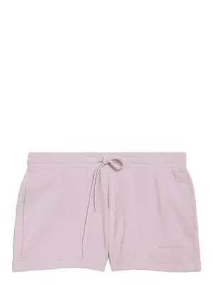 Balenciaga Regular Fit Fleece Shorts - Pink