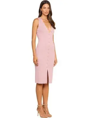 L'Agence Domino Midi Dress - Petal