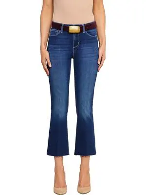 L'AGENCE L'AGENCE Kendra Cropped Flare Jeans In Nevada