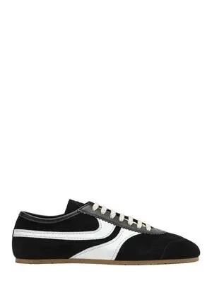 Dries Van Noten Suede And Leather Sneakers - Black